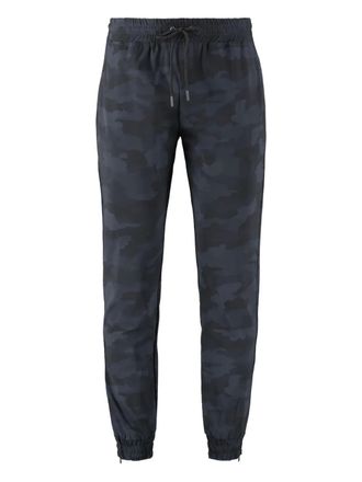 THE (ALPHABET) Hose mit Camouflage-Print - Blau