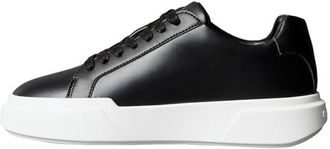 Calvin Klein Baskets Cupsole Femme Chunky Laceup en Cuir, Noir (Black/Bright White), 37