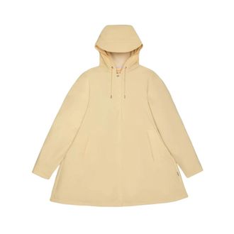 Rains A-Linie Trapez Jacke mit Kapuze - - Jackets - Damen - Beige - XS