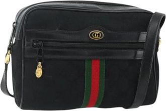 Gucci Pre-owned Vintage GG Canvas Schultertasche - - Pre-owned - Damen - Schwarzk - ONE SIZE