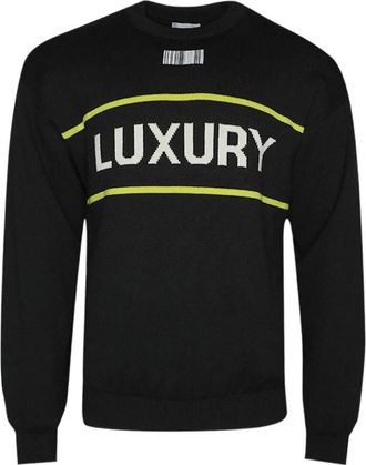 VTMNTS Luxury Pullover mit Barcode-Detail - Schwarz
