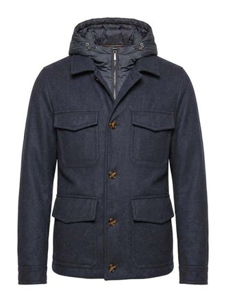 Moorer Blouson Rembourr&eacute; - Bleu
