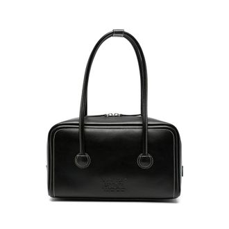 Margesherwood Contrast-stitch Embossed-logo Tote Bag