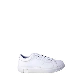 A|X Armani Exchange L&auml;ssige Leder-Sneakers im Low-Top-Stil - - Shoes - Herren - Wei&szlig; - 45 EU