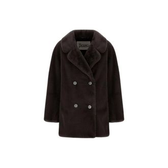 Herno Manteau crois&eacute; - Femme - Manteaux - Brun - Taille: 40 FR