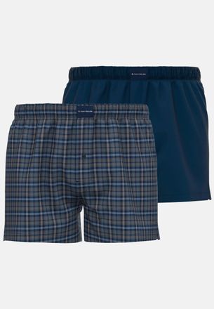 Tom Tailor Boxershorts TOM TAILOR Milos, Herren, Gr. 8 (XXL), braun (braun, mittel, karo), Obermaterial: 100% Baumwolle, bequem, Unterhosen, bequem, leicht, Logo