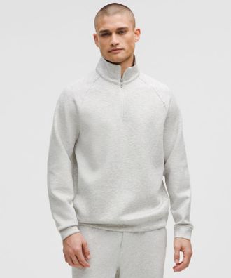 lululemon Haut quart de zip Smooth Spacer pour Hommes - Light Gris - Taille 2XL