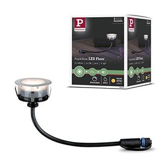 Paulmann Leuchten Paulmann 93953 Outdoor Plug & Shine Floor Eco IP65 3000K 1W 24V 70mm Edelstahl/Kun