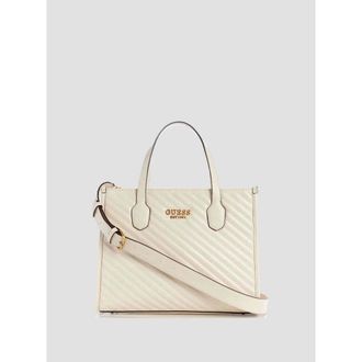 Guess Cabas / Shopping Silvana 2 Comp Tote Bone QV866522