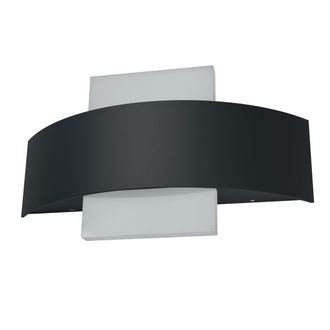 Osram ENDURA Style Shield Square LED-Au&szlig;enleuchte mit Lichtaustritt oben und unten in Dunkelgrau aus Aluminium, IP44-Schutz, f&uuml;r Fassaden-/Eing&auml;nge