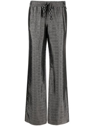 Zadig&Voltaire pantalon &eacute;vas&eacute; &agrave; Pomy motif en jacquard - Gris