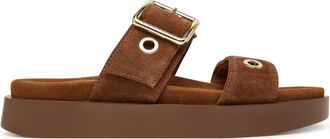 INUIKII Pantoletten Inuikii Tilda Buckle 1004.003.0631 Dunkelbraun