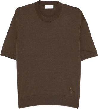Laneus Homme, Pulls, Brun, Taille: L T-shirt tricot&eacute;