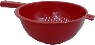 Curver 177502 Sieb mit Griff, Polypropylen, Rot, 37 x 23 x 11 cm