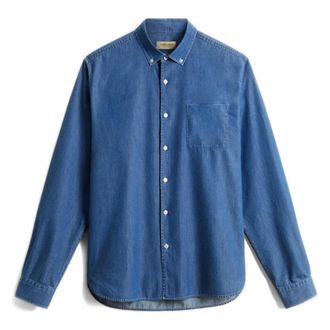 Woolrich Homme, Chemises, Bleu, Taille: L Chemise Indigo