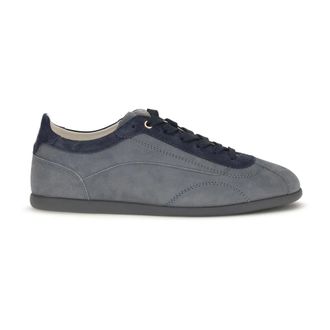 Brunello Cucinelli Baskets en nubuck et daim avec semelle fine - Homme - Chaussures - Bleu - Taille: 44 EU