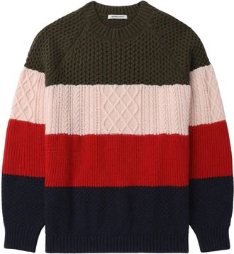 Undercover Pullover in Colour-Block-Optik - Rosa