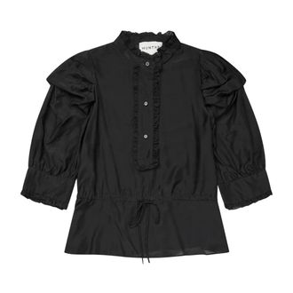 Munthe Femme, Blouses et Chemises, Noir, Taille: 36 FR Blouses
