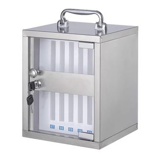 Generic Handy Aufbewahrungsbox, Wandmontierter Telefon-Aufbewahrungsschrank Aus Edelstahl Mit Gro&szlig;er Kapazit&auml;t, Geeignet for Schulen und Fabriken(21 * 20 * 26