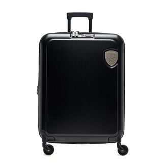 Blauer Schwarzer Kabinentrolley aus Synthetik mit Logo - - Suitcases - Damen - Schwarzk - ONE SIZE