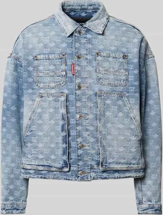 Dsquared2 Jeansjacke aus reiner Baumwolle
