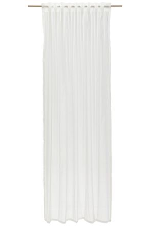 Dieter Knoll Collection Fertigvorhang Mino, Wei&szlig;, Textil, Struktur, 140x245 cm, ISO 9001, Textiles Vertrauen - Oeko-Tex, Bsci, f&uuml;r Stange und Schiene geeignet, mit Kombiband,