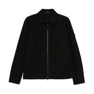 Stone Island Homme, Vestes, Noir, Taille: M Sobrecamisa Negra Zip