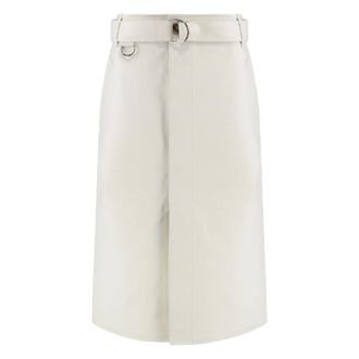 Tod's Belted Midi Skirt - - Skirts - Damen - Wei&szlig; - XS