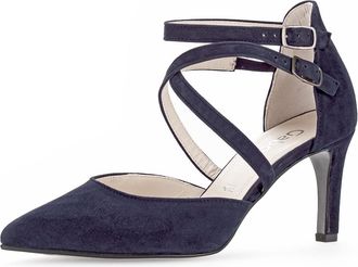 Gabor Damen Riemchen Pumps, Frauen Absatzschuhe,feine halteriemen,high Heels,hochhackige Schuhe,stoeckelschuhe,Ausgehschuhe,Marine,38.5 EU / 5.5 UK