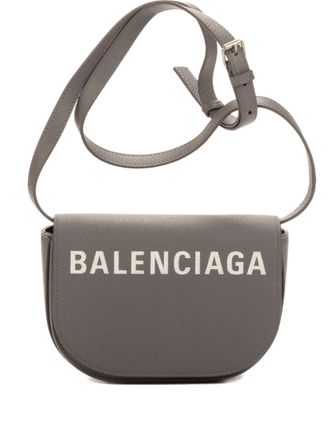 Balenciaga sac port&eacute; &eacute;paule en cuir - Gris