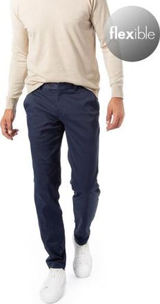 Hiltl Herren Hose blau Mikrofaser