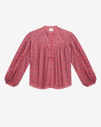 Isabel Marant Haut Salika - Femme - Cranberry - Taille 38 - Marant &Eacute;toile