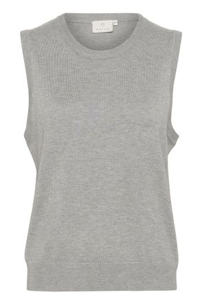 Kaffe Womens Slipover Knitted Sleeveless Round Neck Regular Fit Hip Length