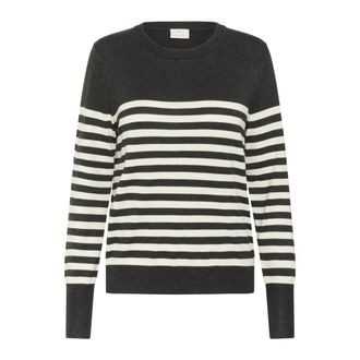Kaffe KAlizza Streifen Strickpullover - - Knitwear - Damen - Mehrfarbig - M