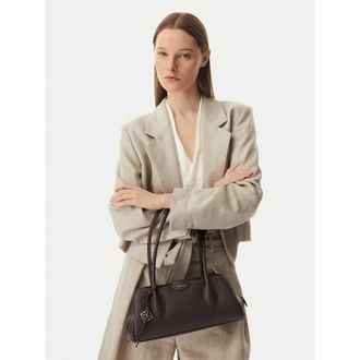 Calvin Klein Handtasche Calvin Klein Emblem Trio Pebble LV04F3743G Braun