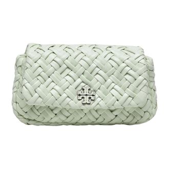 Tory Burch Femme, Sacs, Vert, Taille: ONE Size Britten Woven Convertible