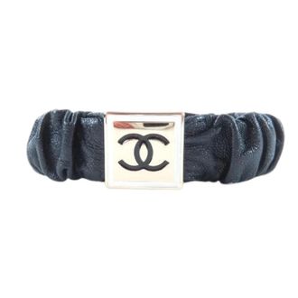 Chanel Pre-owned Shush Coco Mark Lambskin Hair Tie - Femme - Pre-owned - Noir - Taille: ONE Size