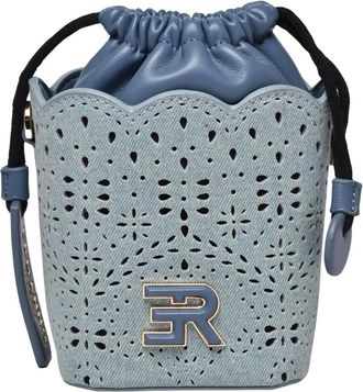 Ermanno Scervino Femme, Sacs, Bleu, Taille: ONE Size Bucket Terra Jeans