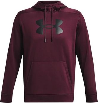 Under Armour Armour Fleece Big Logo Hoodie Sweatshirt &agrave; Capuche, (600) Bordeaux fonc&eacute;/Noir, Medium Homme