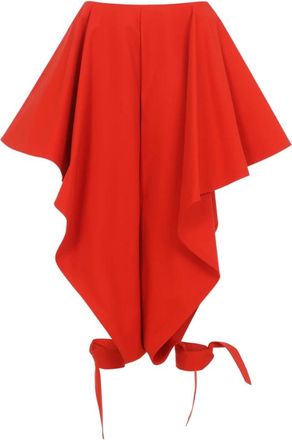 Alaia Femme, Pantalons, Rouge, Taille: 38 FR Pantalon en coton &agrave; panneaux