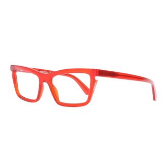 Off-white Off White - Style Sun Kontrast-Muster-Sonnenbrille, Kunststoff (Rot/Blauer Klotz)