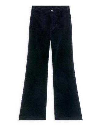 Arket LUPINE Flared Cordhose -Blau