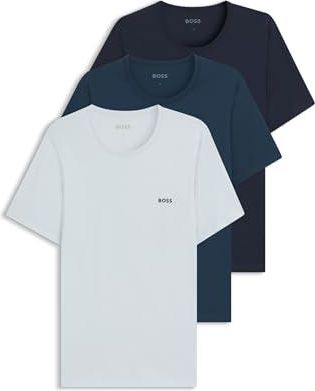 BOSS Boss TShirtRN 3P Classic Lot de 3 sous-vêtements en Coton pour Homme, Open Divers, L