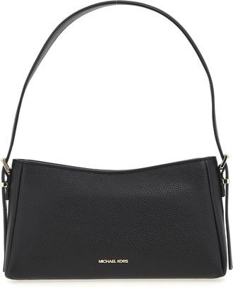 Michael Kors Women Md Pouchette Hand Bag, Schwarz