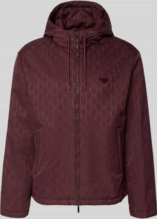 Emporio Armani Regular Fit Jacke mit Allover-Logo-Print