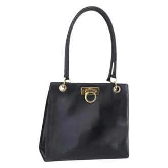 Ferragamo Pre-owned Lederhandtasche - - Pre-owned - Damen - Schwarzk - ONE SIZE