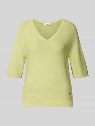 s.Oliver Red Label Regular Fit Strickpullover aus Baumwoll-Mix