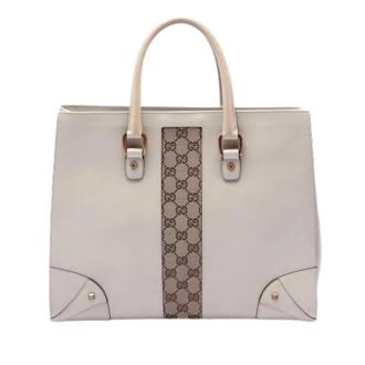 Gucci Pre-owned Canvas Tote Bag - - Pre-owned - Damen - Beige - ONE SIZE