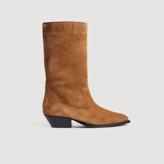 Sandro Stiefel aus Veloursleder