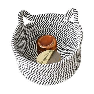 Generico Mini-Aufbewahrungskorb, gewebt, Beh&auml;lter, 30 cm, Organizer, Spielzeugdeckenhalter f&uuml;r W&auml;sche, dekorativer Aufbewahrungskorb f&uuml;r Kleidung, t